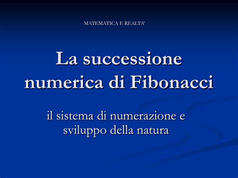Successione Di Fibonacci