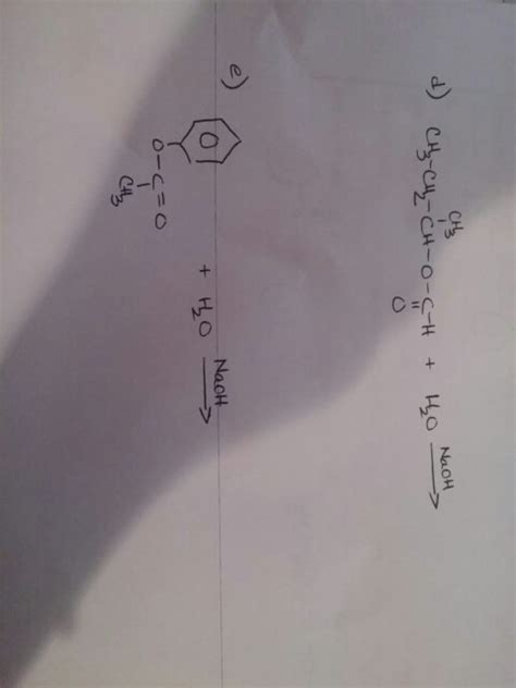 Solved Complete The Following Reactions Name The Reactant Chegg Com