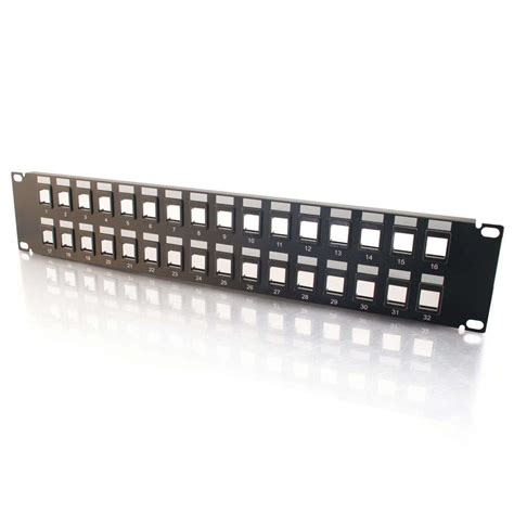 32 Port Blank Keystonemultimedia Patch Panel Data Center Networking