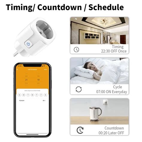 Smart Power Plug Power With Tuya Zigbee A EU Socket Power Monitor Outlet Smartlife APP