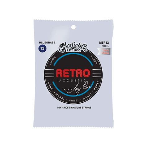 Martin Guitar Mmtr13 Retro 6 Strings T Rice Monel Wd Bluegrass Gauge