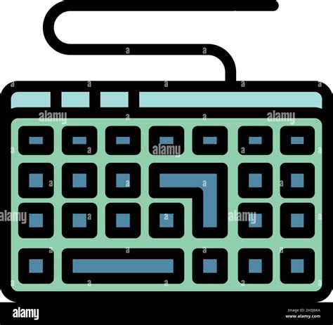 Programming Keyboard Icon Outline Programming Keyboard Vector Icon