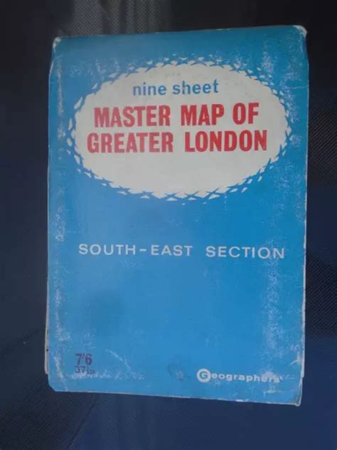 Raro Geographers Master Map Londra Non Ordnance Survey 1970 Sud Est Otford Eur 467 Picclick It