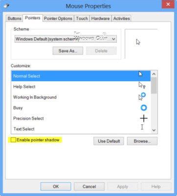 Black Box Around The Mouse Pointer On Windows