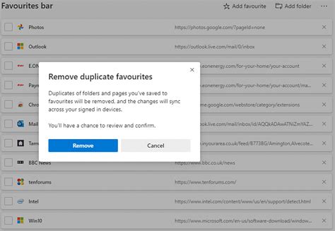 edge chromium duplicating favourites on sync massive ram usage
