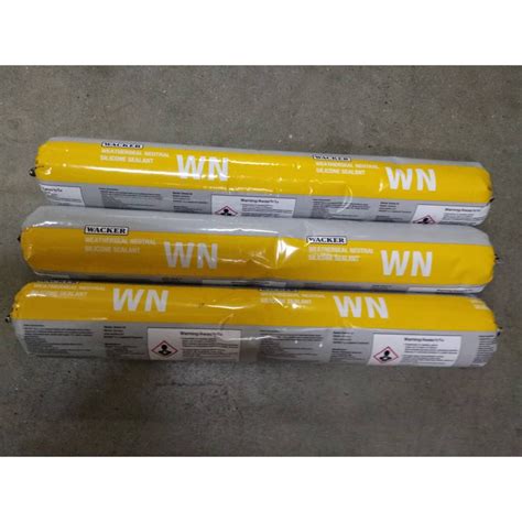 Wacker Neutral Weather Silicone Sealant Glue Matt Black 600 Ml