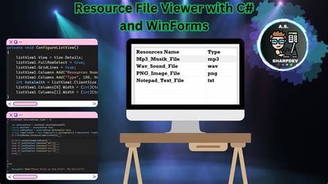 Create A Resource File Viewer With C And Winforms Open Files With Default Apps Youtube