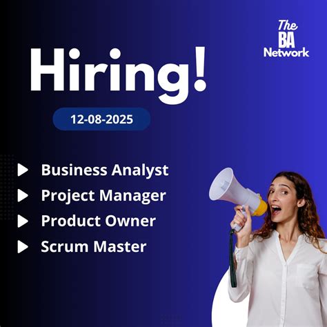 jobalert hiring businessanalyst projectmanager productmanager scrummaster