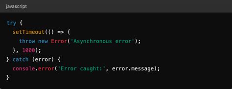 Javascript Error Handling Best Practices For Robust Code