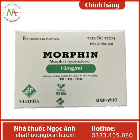 Thuốc Morphin 10mg Ml Vidipha Giá Bao Nhiêu Mua ở đâu Liều Dùng