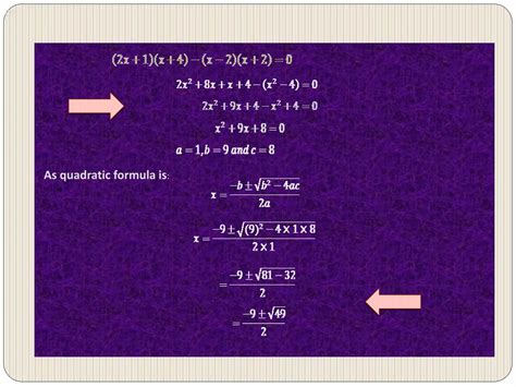 Quadratic Formula Ppt