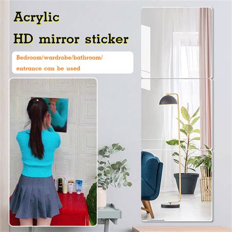 Fatai Dormitory Fitting Mirror Wall Mounted Full Body Mirror Lazada Ph