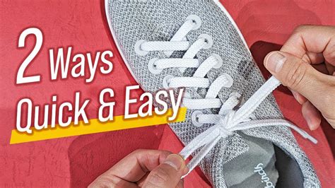 2 Ways To Tie Your Shoes Quickly The Super Convenient Ian Knot Youtube