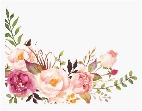 Watercolor Flower Border Images Best Flower Site
