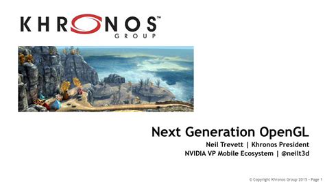 pdf next generation opengl pdf khronos group · pdf fileopengl 3d