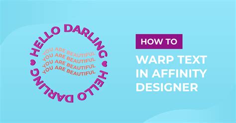 Warp Text Effect In Affinity Designer Design Bundles