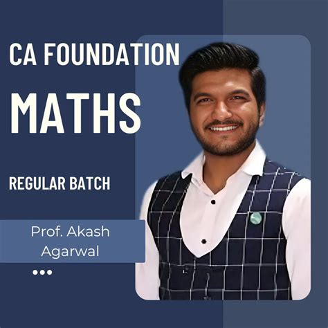 Prof Akash Agarwal Classes Ca Foundation Maths Ca Point
