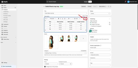 Add Size Chart To Your Product Page Help Center