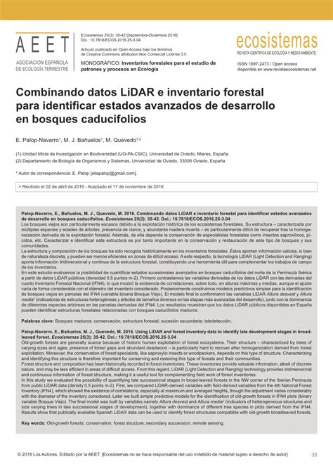Pdf Using Lidar And Forest Inventory Data To Identify Late Development Stages In Broad Leaved