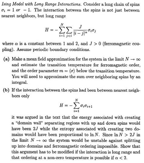 005 Ising Model With Long Range Interactions