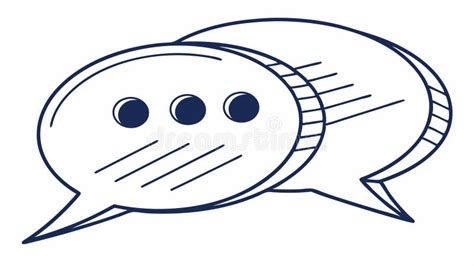 Simple Speech Bubble Icon Message Communication Vector Design Generative Ai Stock Vector