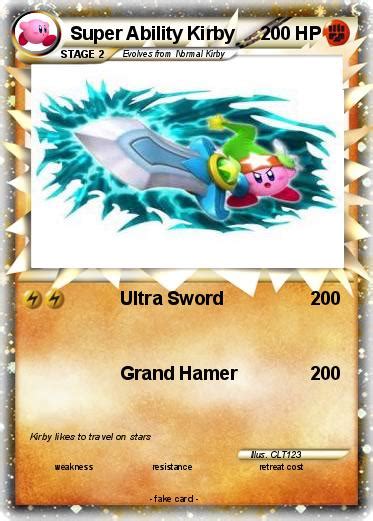 Pokémon Super Ability Kirby Ultra Sword My Pokemon Card
