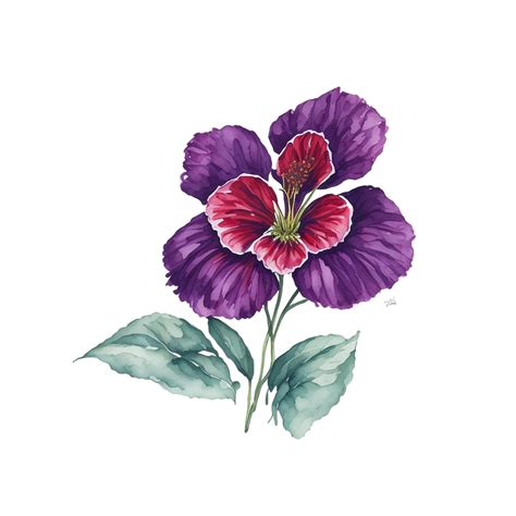 Watercolor Floral Design With Rounded Frame Watercolor Flowerbouquet