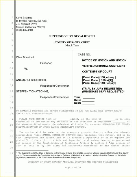 Pleading Paper Template Free