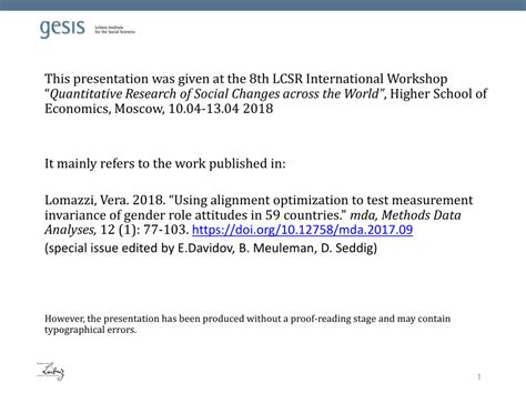 Pdf Measurement Equivalence Approaches And Methods To Assess Invariance