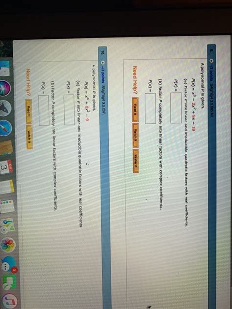 Solved A Polynomial P Is Given P X X X X P X B Chegg Com