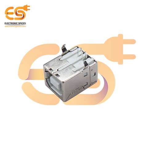 Female B Type USB Port PCB Mount Jack Connector