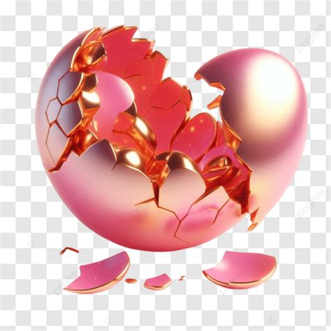 투명한 배경 위에 작은 조각으로 부서진 3d 현대적인 분홍색 달걀 투명한 배경 위에 작은 조각으로 부서진 3d 현대적인 분홍색 달걀 3d 현대적인 분홍색 계란이 작은
