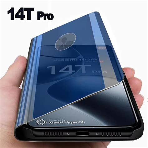 สาหรบ Xiaomi T Pro สมารทกระจกแมเหลกฝาครอบหนงกรณหนงสอฝาครอบ Xiaomi T babe Mi