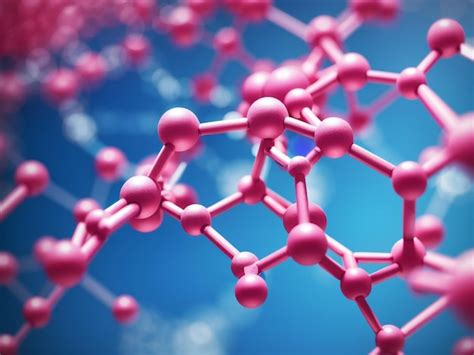 Premium Photo Ethereal Pink Structure Abstract Atomic Or Molecular Arrangement