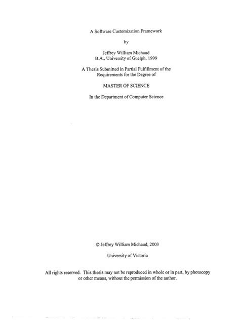 A Software Customization Framework Pdf Metadata World Wide Web