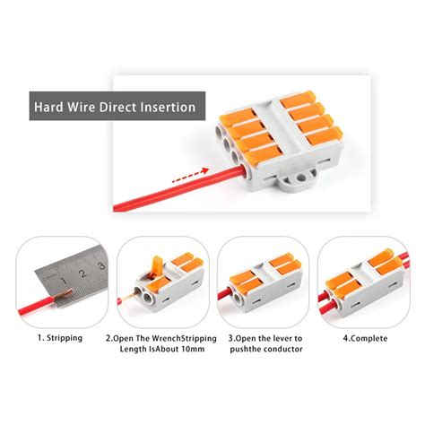«quick Docking Electrical Wire Connectors Push In Conductor Terminal
