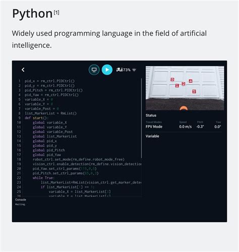 DJI RoboMaster S WD FPV RC Robot Intelligent Scratch Python Coding