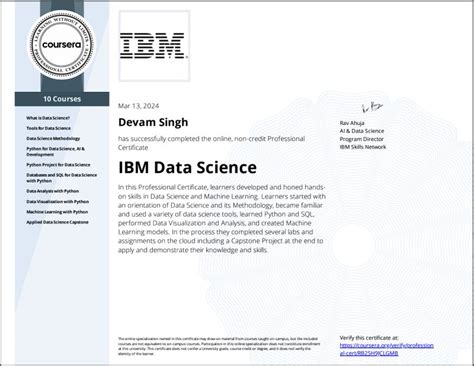 devam singh on linkedin ibmcertificate datascience