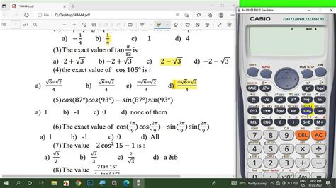 Math F4 Scientific Calculator Skills Hageacademy By Shafie Youtube