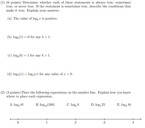 solved 1 6 points determine whether each of these