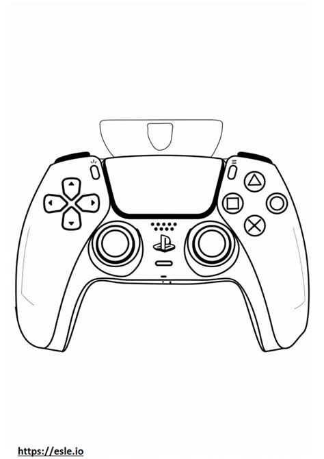 Pengontrol Ps5 Mewarnai Gambar