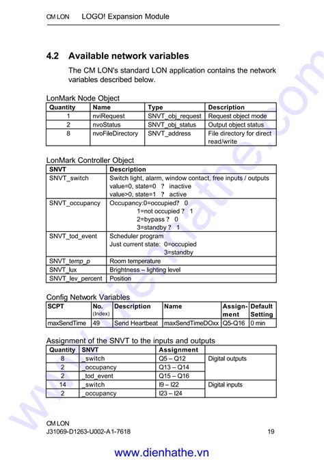 Siemens Logo Logo Expansion Module Cm Lon Pdf