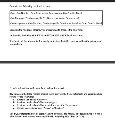 Solved Consider The Following Relational Schema Based On