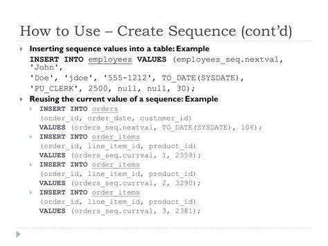 ppt oracle sequence powerpoint presentation free download id 3174396