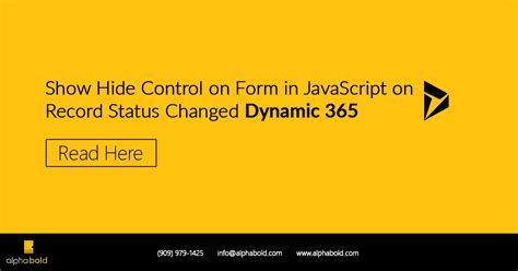 Show Hide Control On Form In JavaScript Dynamic