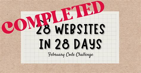 February Code Challenge Complete
