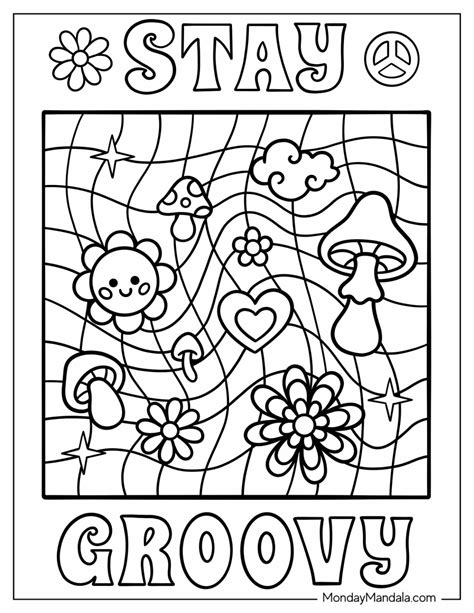 Printable Groovy Coloring Pages Coloring Pages