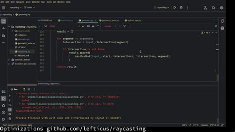 building a 3d raycasting game engine clean up of line segment code