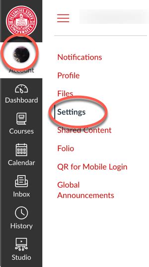 Update Your Contact Methods In Canvas Help Illinois State