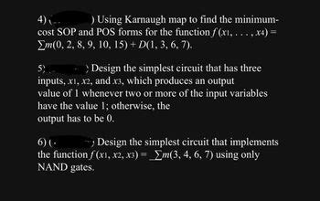 Answered Using Karnaugh Map To Find The Bartleby